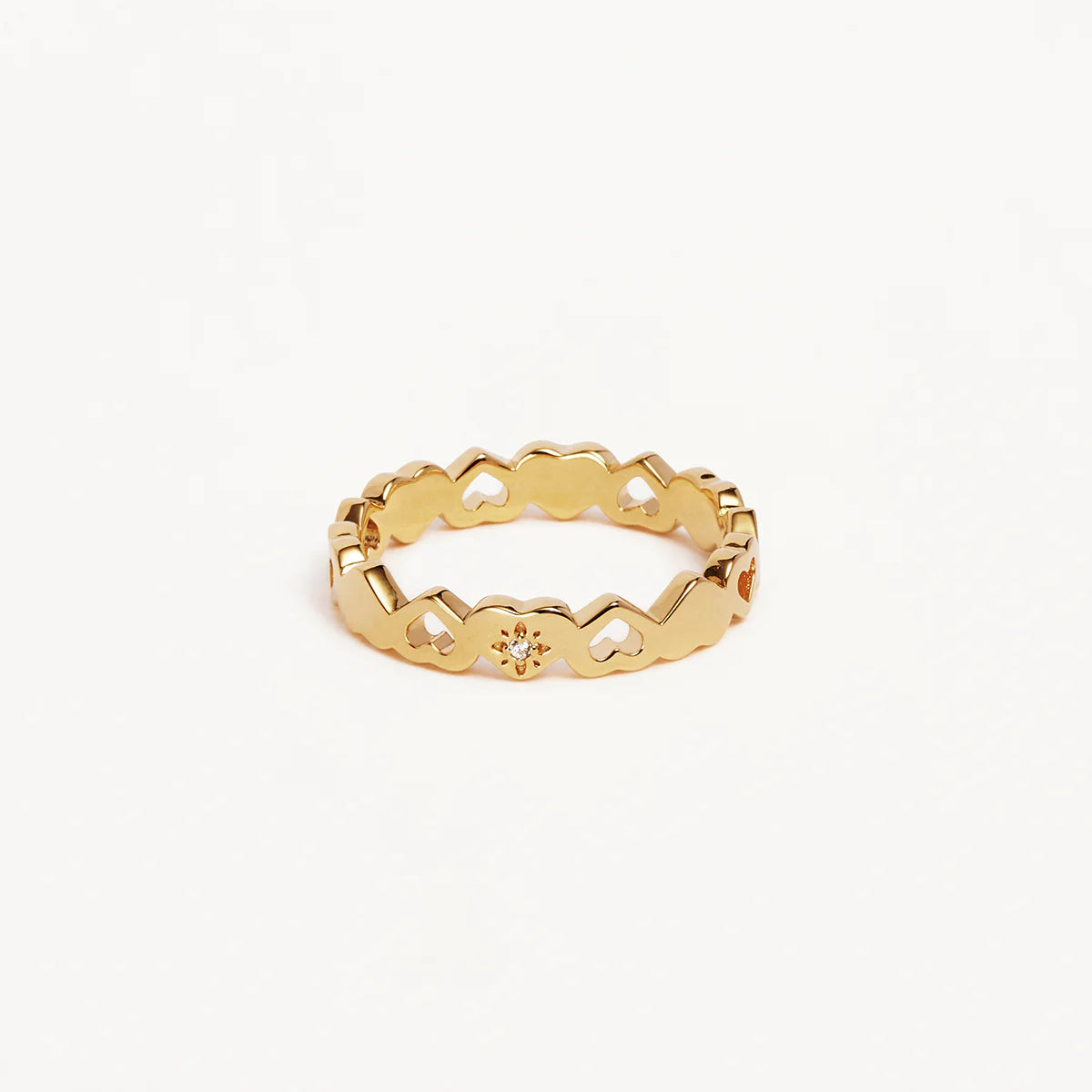 By Charlotte Gold Connected Hearts Ring – Aloha Eve